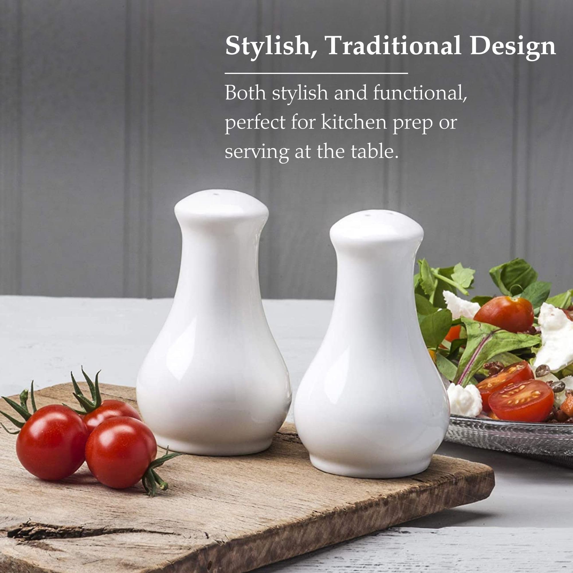 Salt & Pepper Porcelain Shakers-Plates and Beyond